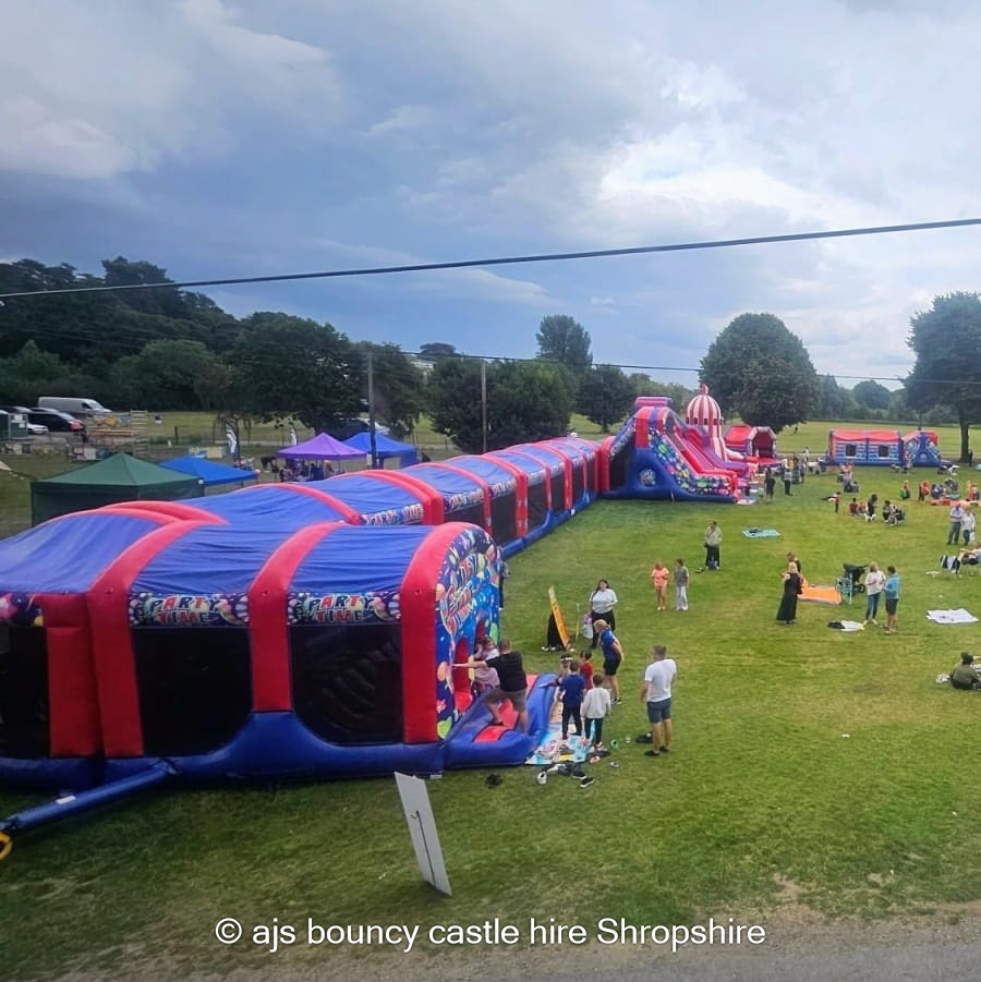 180ft Inflatable Assault Course Hire | High-Capacity Event Inflatable