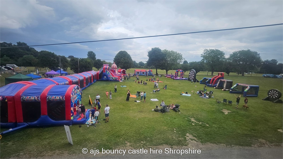 180ft Inflatable Assault Course Hire | High-Capacity Event Inflatable