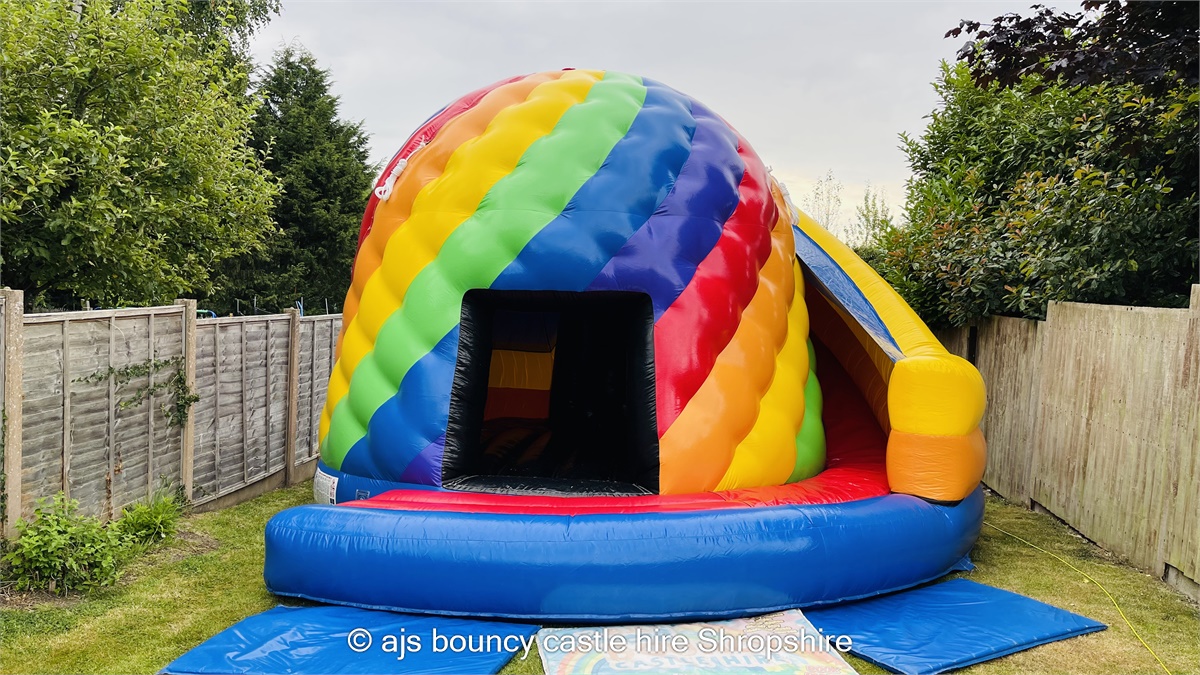 Rainbow Disco Dome & Slide Hire | Telford, Shropshire
