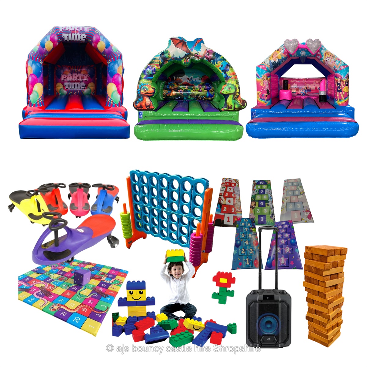 Bouncy castle package deals | Top Inflatable Hire in Shropshire