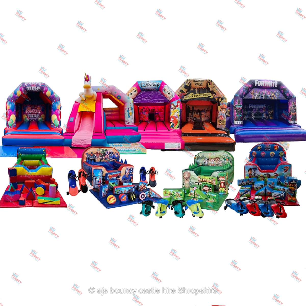 Premium Bouncy Castle Hire in Telford, Shropshire | AJS Bouncy Castle