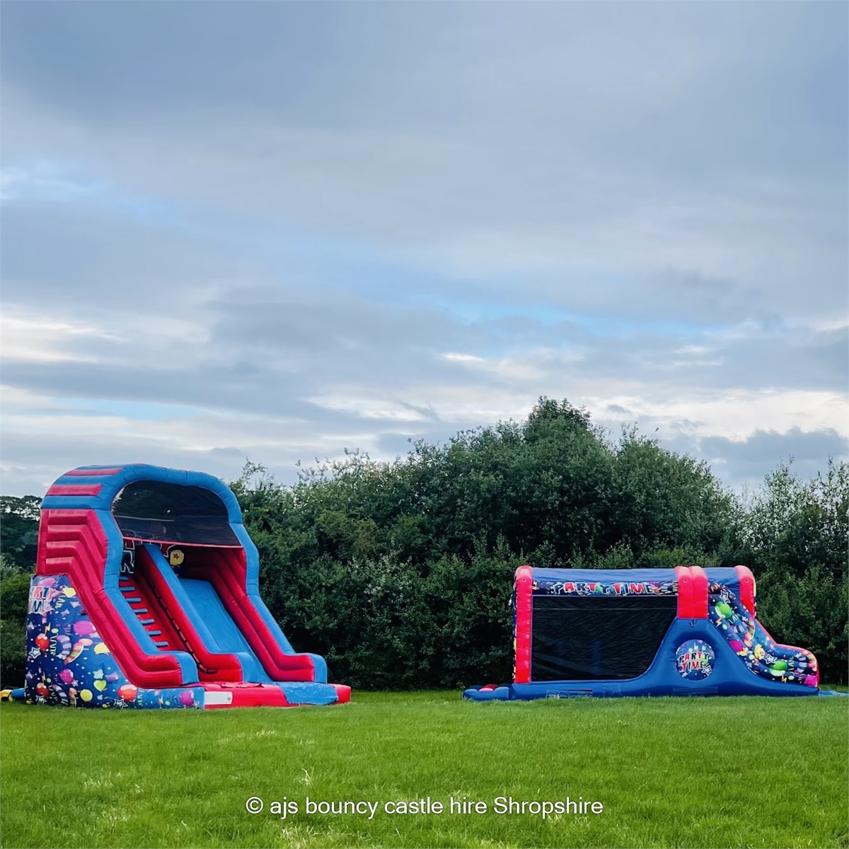 Dynamic Duo Package - Fun Run and Mega Slide Combo | AJ's Bouncy