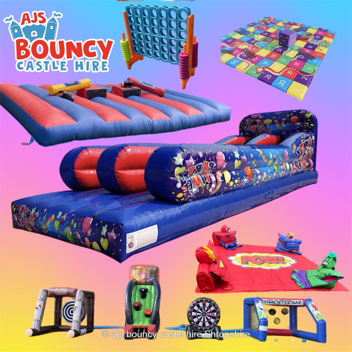 Party-themed Inflatable Event Hire | Shropshire & West Midlands