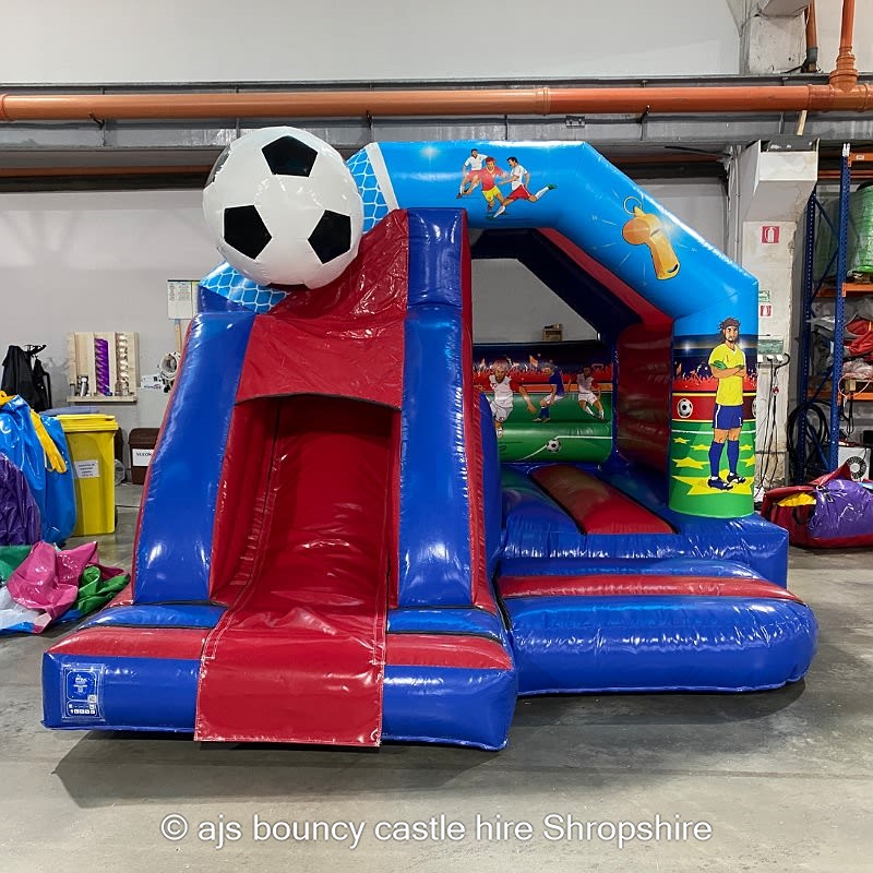 3D Football Bouncy Castle Hire | Telford & Shropshire | AJS Bouncy