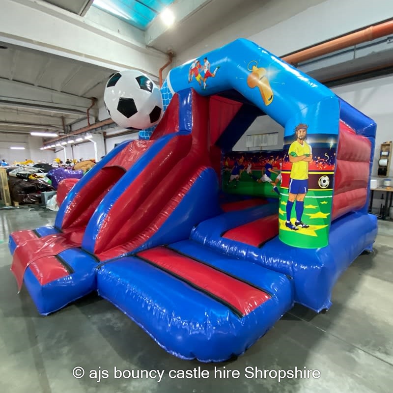 3D Football Bouncy Castle Hire | Telford & Shropshire | AJS Bouncy