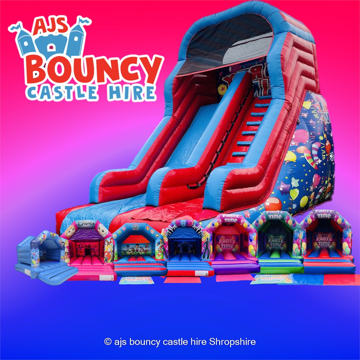 Premium Bouncy Castle Hire in Telford, Shropshire | AJS Bouncy Castle
