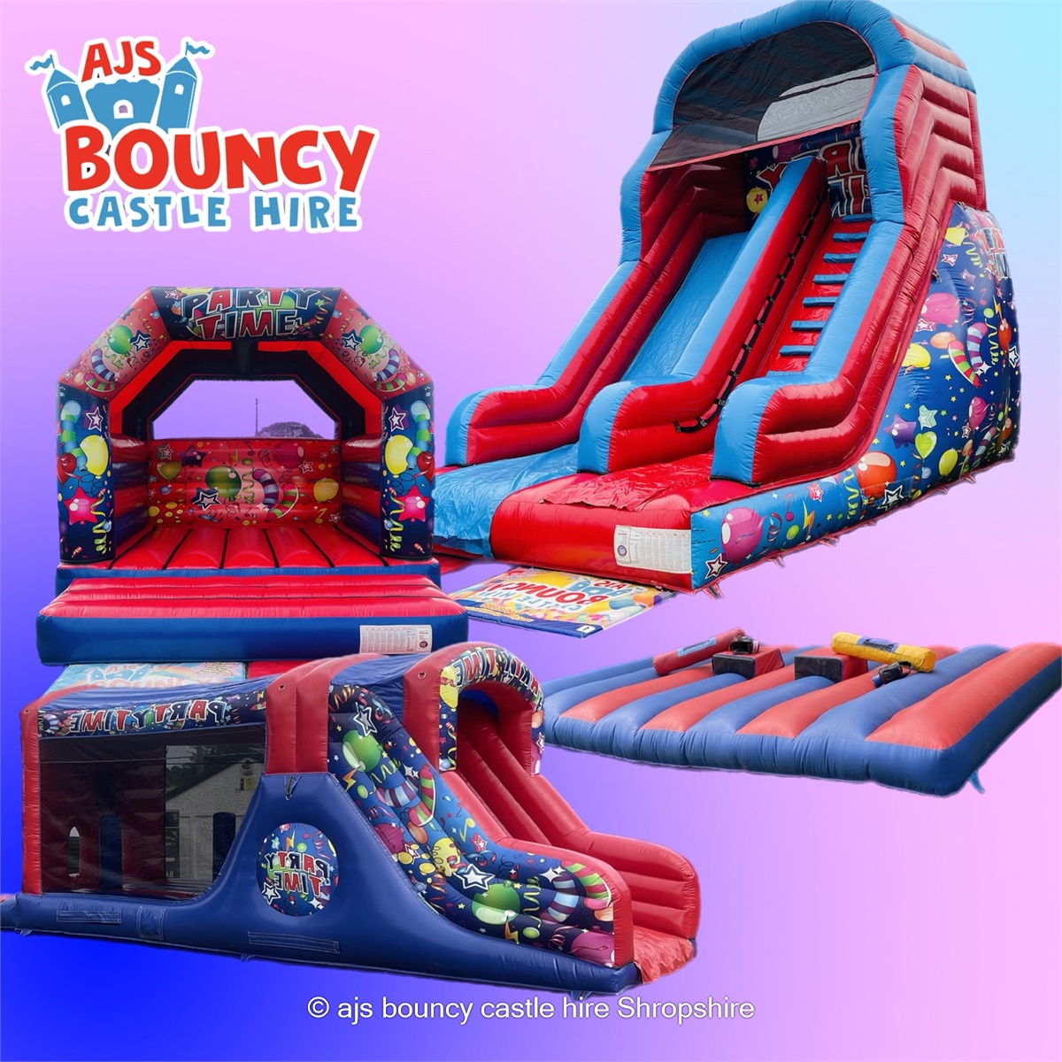 Inflatable hire Shropshire - ajs bouncy castle hire