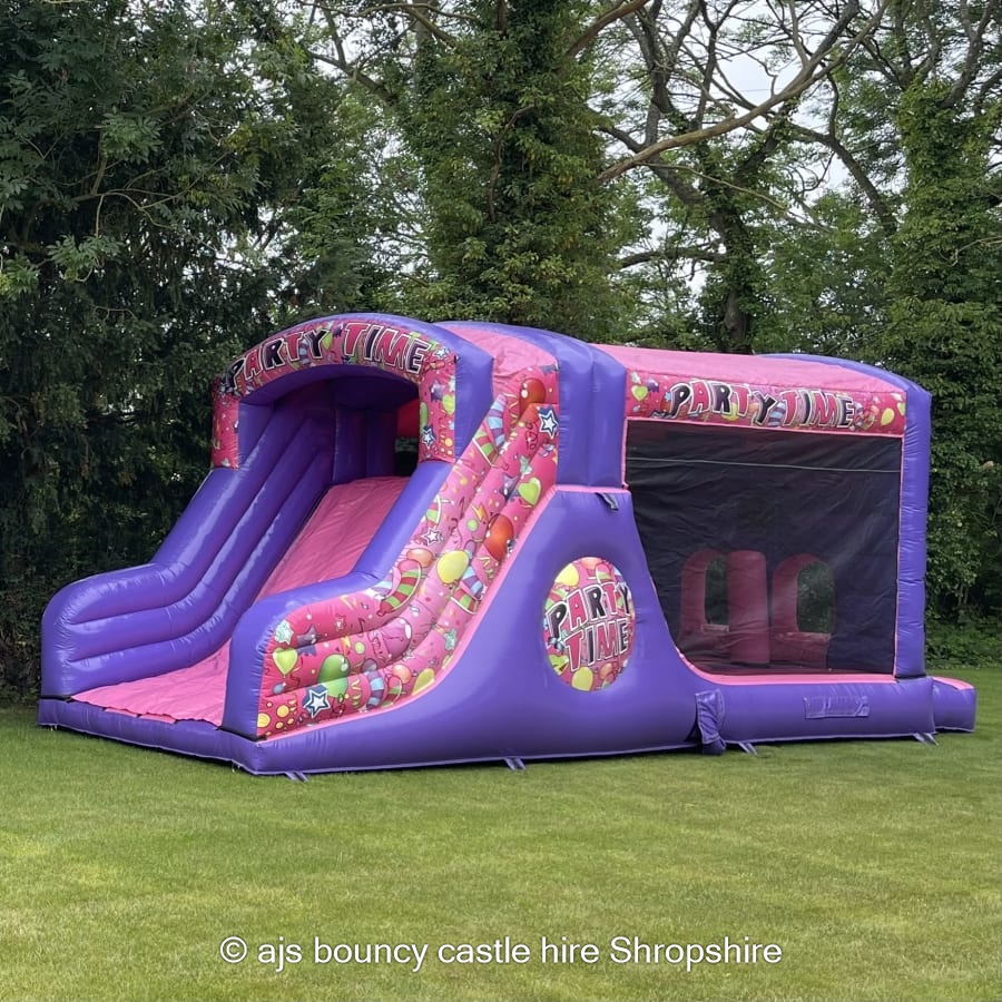 Pink & Purple Party Time Fun Run Obstacle Course | Telford