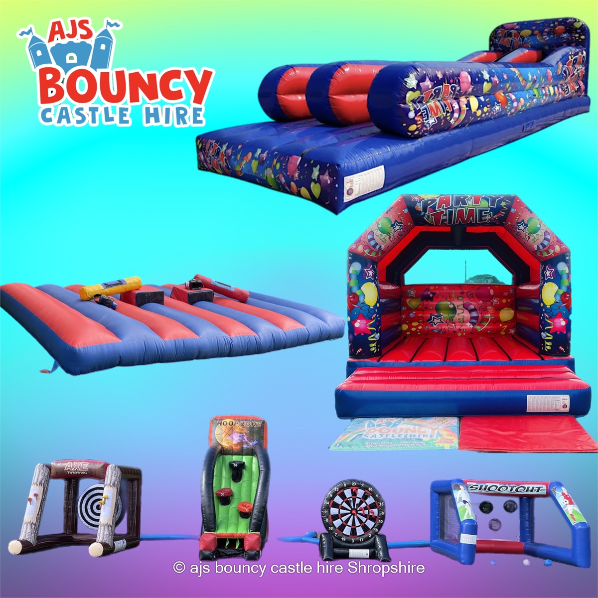 Party-themed Inflatable Event Hire | Shropshire & West Midlands