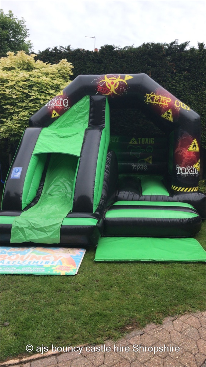 Toxic Bounce & Slide Bouncy Castle Shropshire West Midlands